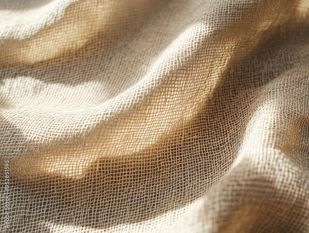 Rustic linen fabric pattern, natural beige with speckled texture Stock ...