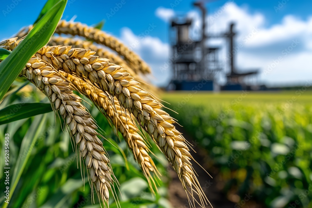 Biomass project expansion is captured in a realistic photo of a growing ...