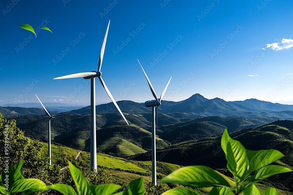 Clean energy safety and compliance are featured in a minimalist design ...