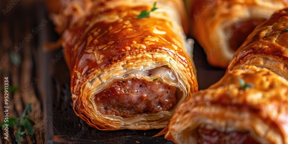Delicious cocktail sausage rolls made with seasoned pork sausage meat ...