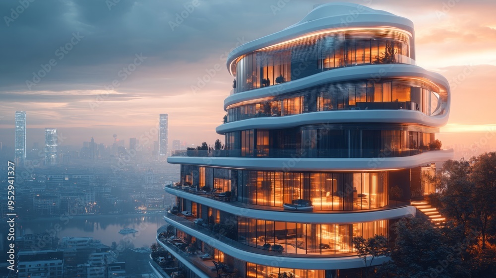 Smart Modern Building Concept: Simple Yet Luxurious with Embedded ...