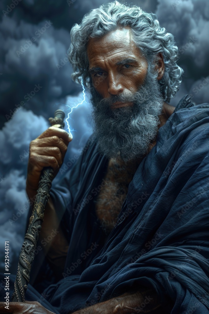 Supreme Deity: Zeus, Greek god of heavens, thunder and lightning, ruler ...