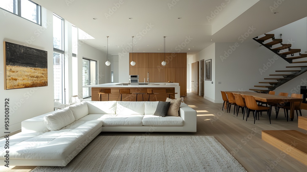 Mid-Century Modern: Simple forms, organic influences, mix of materials ...