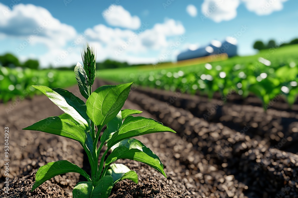 Biomass growth and investment are captured in a realistic photo of an ...