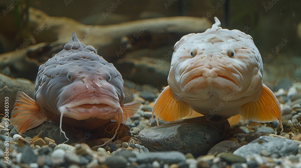 Blobfish comparison in a pressurized tank vs. depressurized state ...