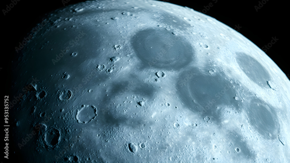 Moon surface texture background with crater details Stock Illustration ...