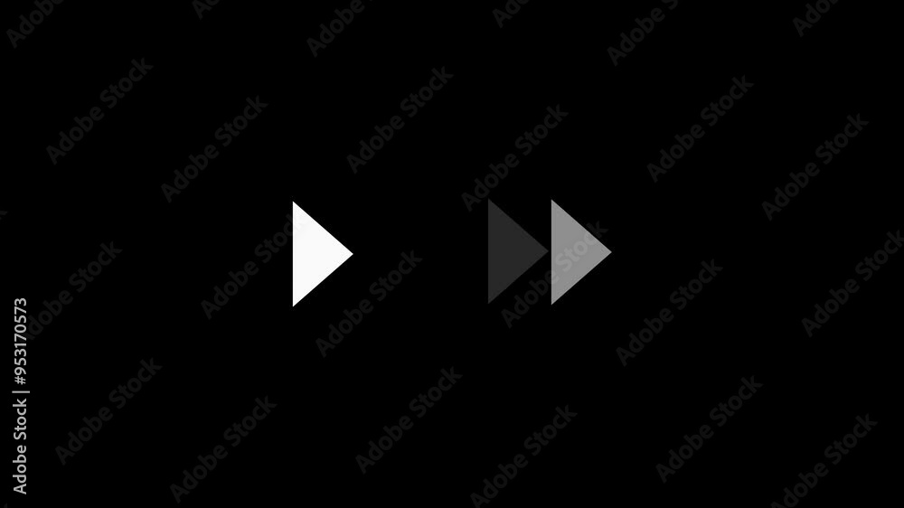 Arrow animation swipe right. Blinking navigation indicator with motion ...