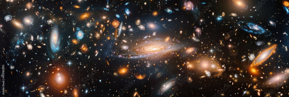 A breathtaking view of distant galaxies captured by advanced space ...