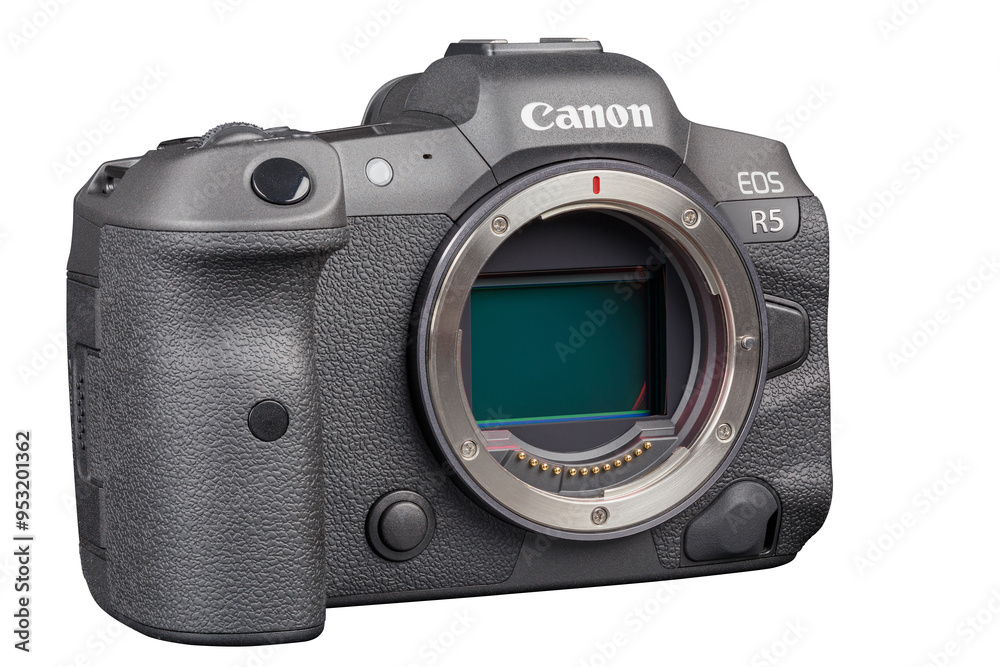 Canon R5 - black professional 35mm full-frame mirrorless camera body ...