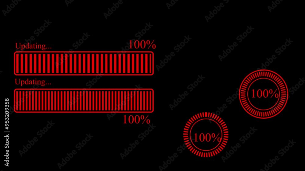 abstract concept loading bar animation grid background. Science Loading ...
