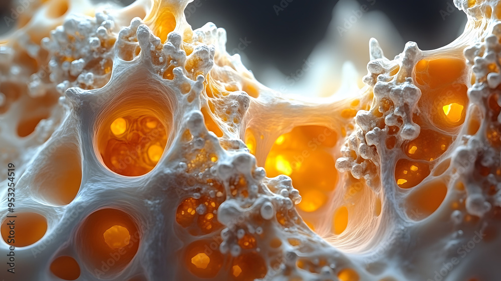 Capture the process of bone resorption, showing how osteoclasts break ...