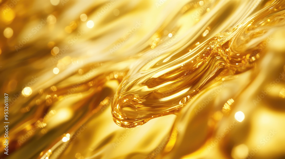 liquid gold background image, detailed and realistic image Stock ...
