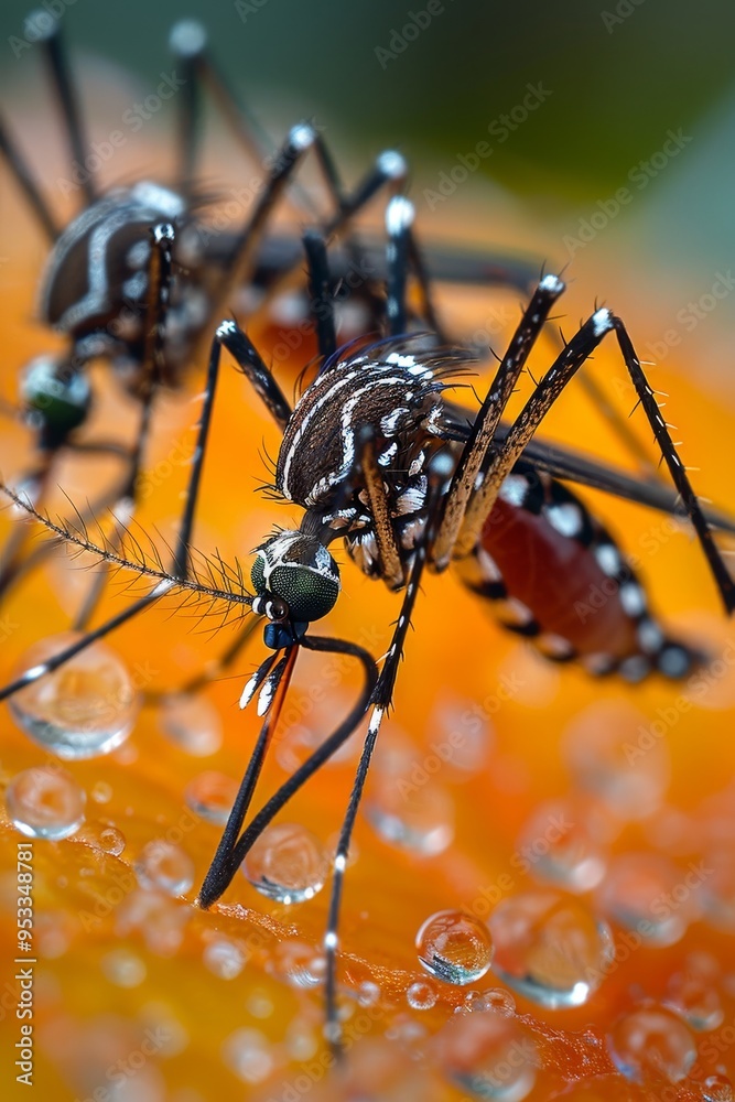 Dengue hemorrhagic fever transmission through aedes mosquitoes feeding ...