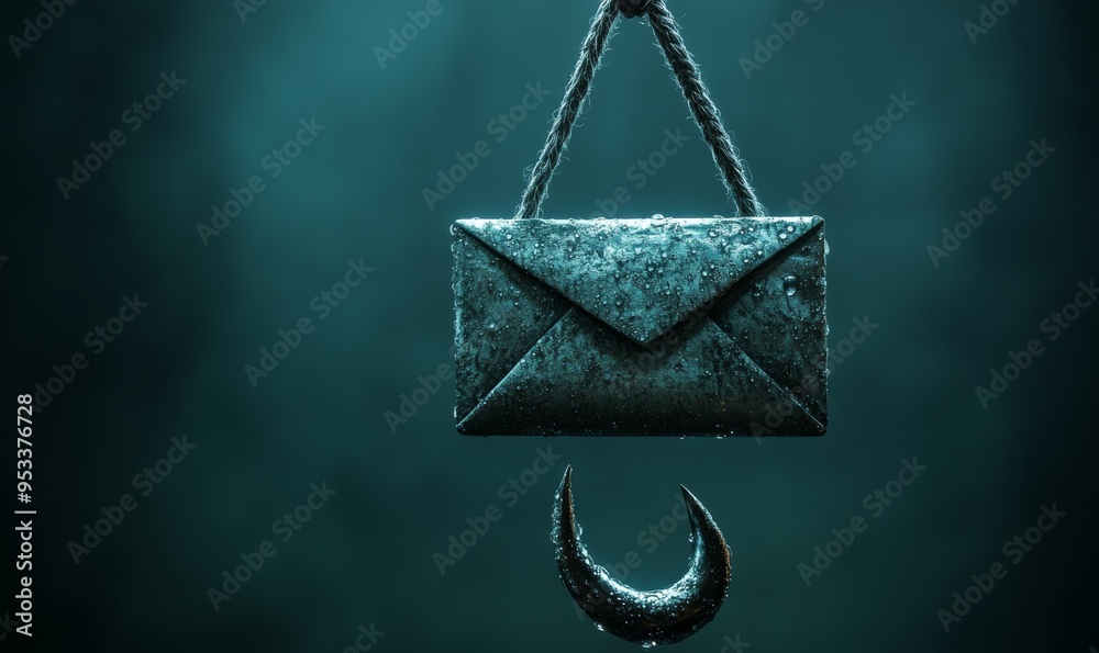 Phishing Awareness A conceptual image of a fishing hook disguised as an ...