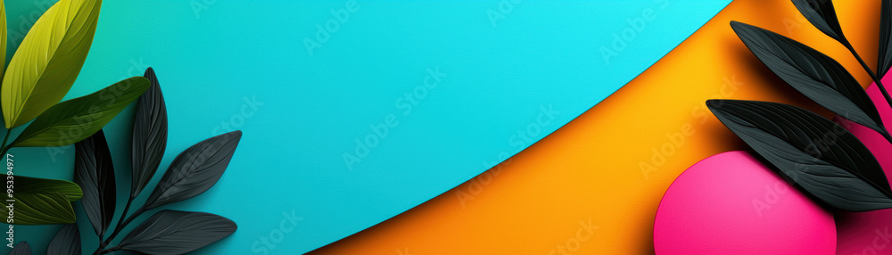 Minimalist UI design with flat icons and soft gradients, website ...