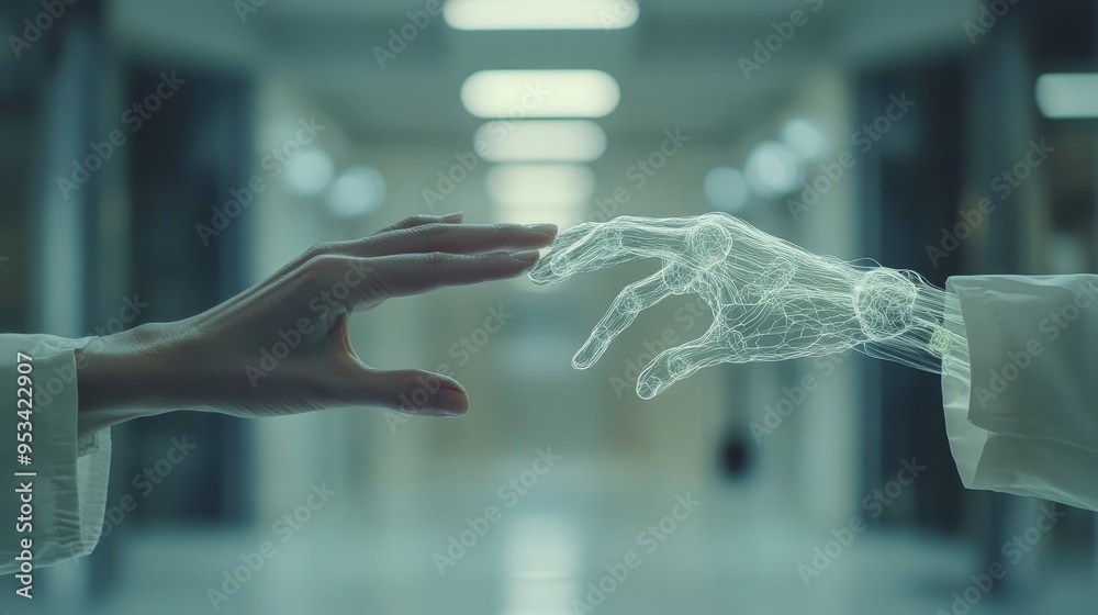 Empathy portrayed as two overlapping hands, one warm and one cold ...