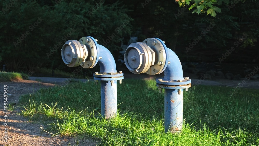 Urban Waterworks Fire Hydrant Water Source Outlet with Aluminum Flange ...