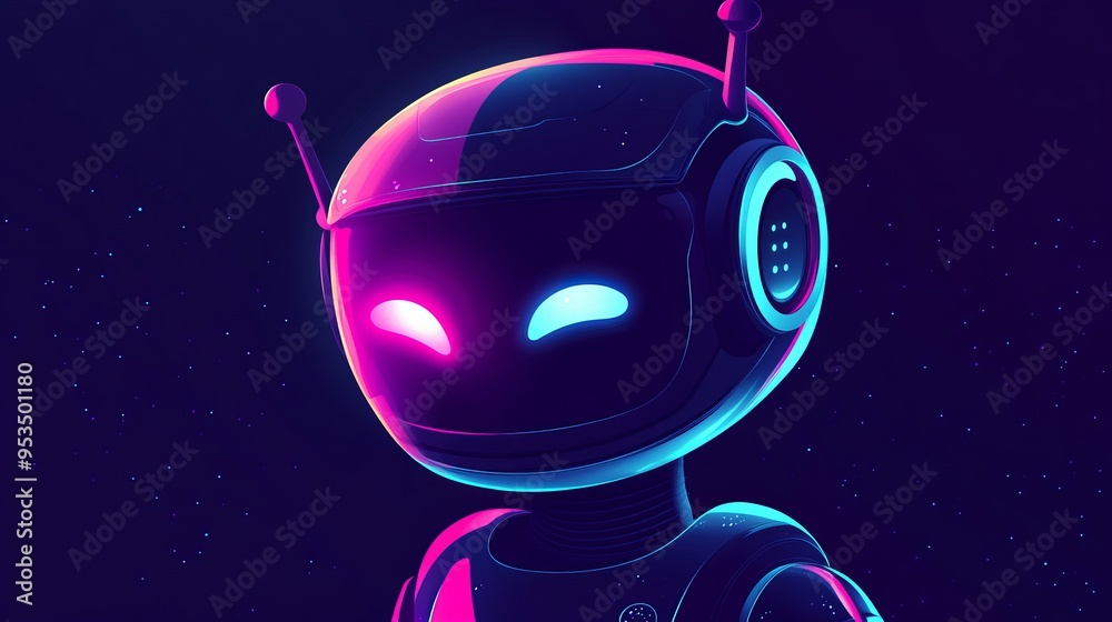 Robot icon. Bot sign design. Chatbot symbol concept. Voice support ...