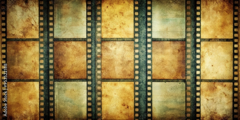 Super 8mm film strips with a grunge aesthetic, perfect for a vintage ...