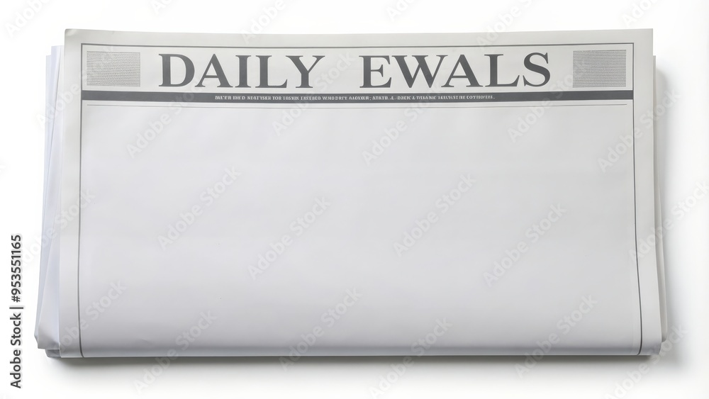 Blank newspaper with headline template and empty space for text , blank ...