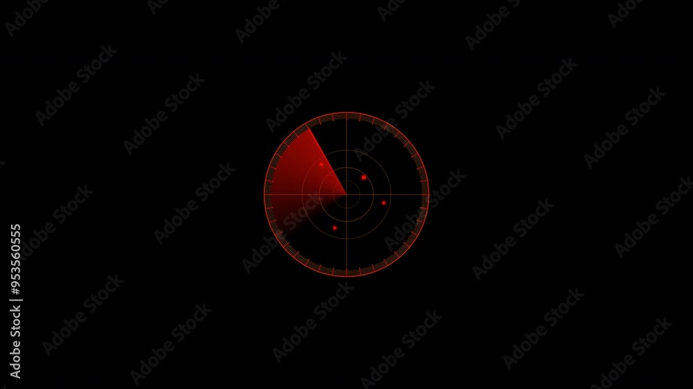 Radar Scanning loop. Looped animation radar icon on a transparent ...
