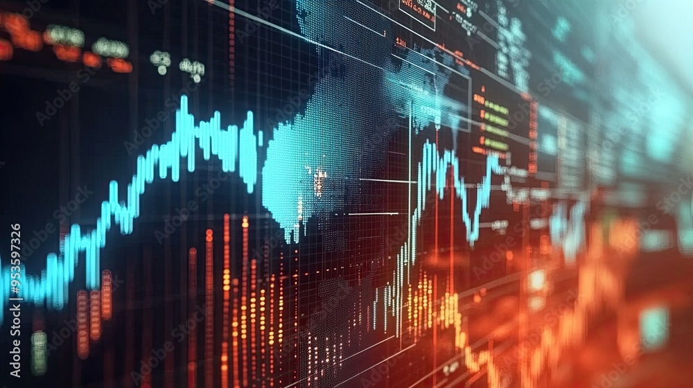 Global Economic Crisis Background Wallpaper Featuring Abstract ...