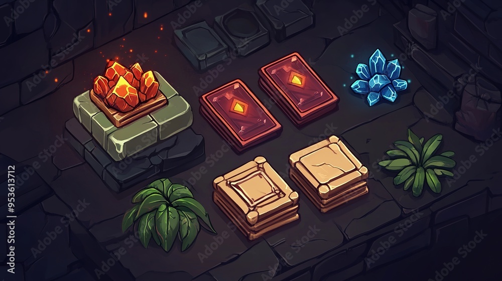 Minimalist Menu Blocks in UI Interface - Streamlined Navigation for ...