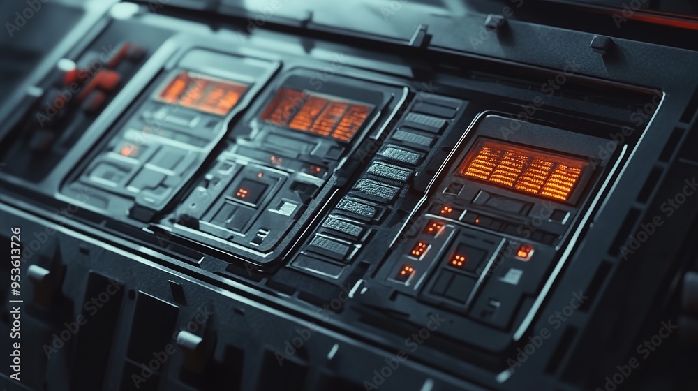 Minimalist Menu Blocks in UI Interface - Streamlined Navigation for ...