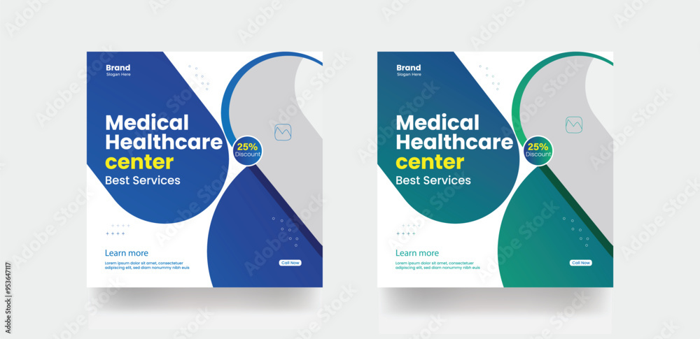 Clinic Healthcare social media post design hospital banner design flyer ...
