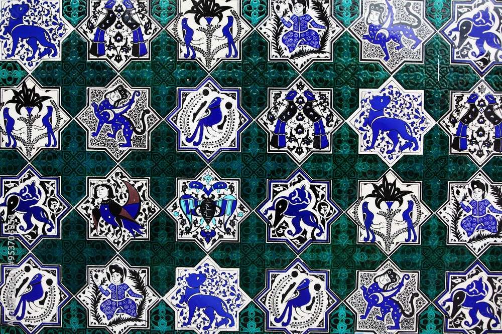 Replica of Kubad Abad Palace Tiles - Konya: Seljuk Art with ...