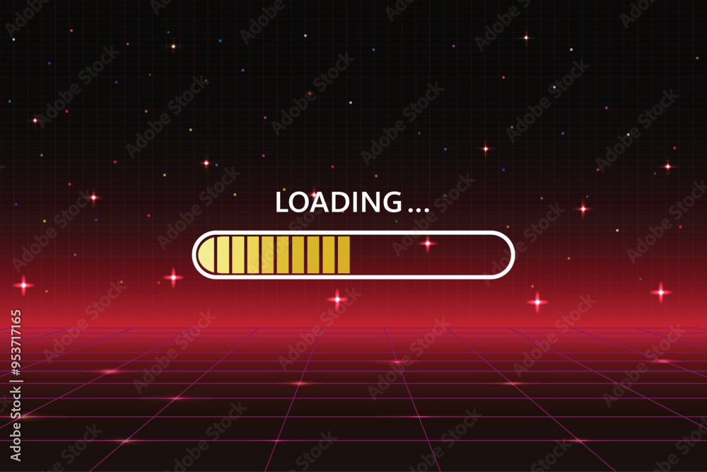 Vetor de LOADING bar .pixel art .8 bit. retro game. for game assets in ...