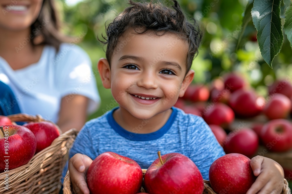 Apple Garden Picking, Family Outing, and Relaxation shown in a sunny ...