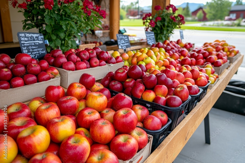 Apple Garden Local Farms, Markets, and Community captured in a bustling ...