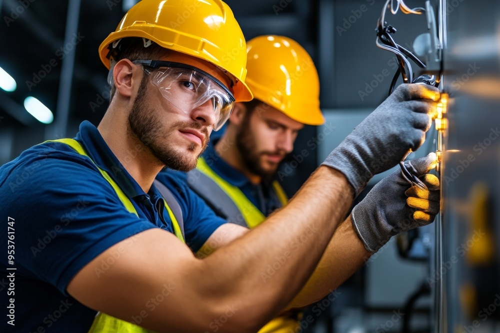 Energy efficiency implementation is captured in a realistic photo of ...