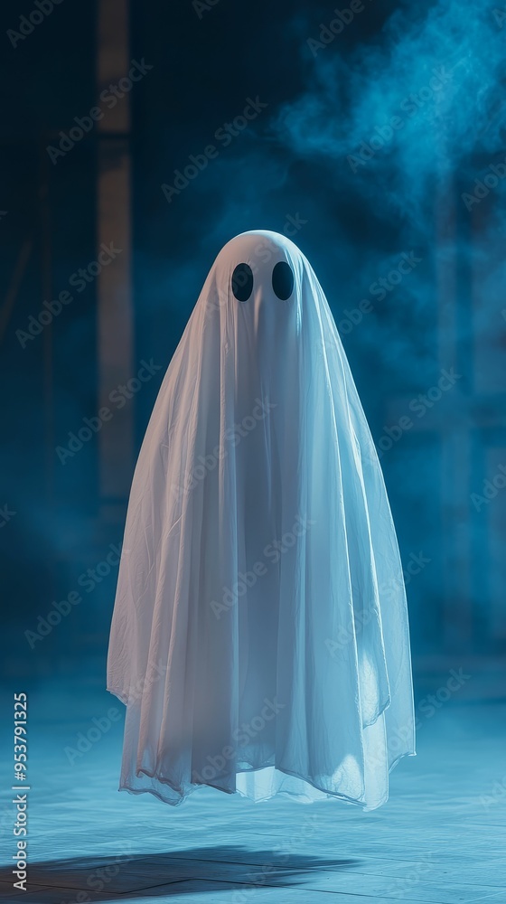 Gadgets creating an animated ghost costume, floating LED effects and ...