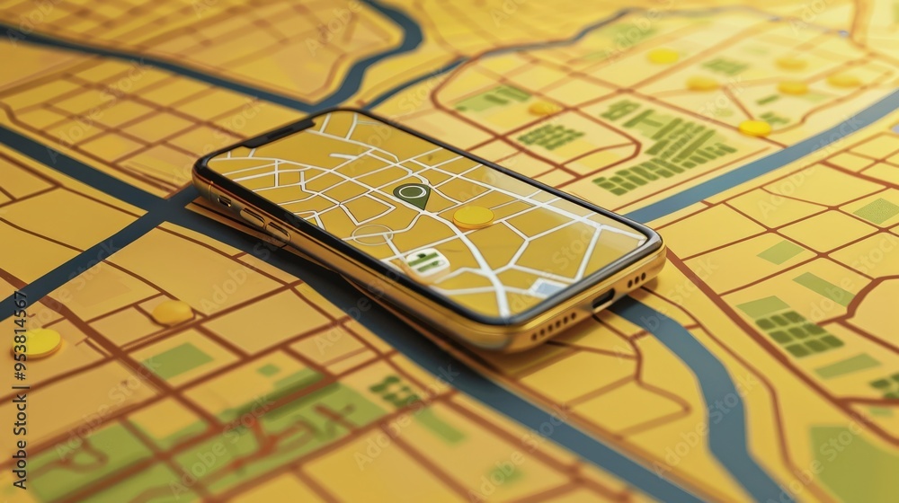 food delivery service in action with a map showing delivery routes and ...