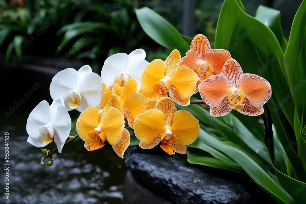 Orchids, in botanical gardens, carefully preserved offer a glimpse into ...
