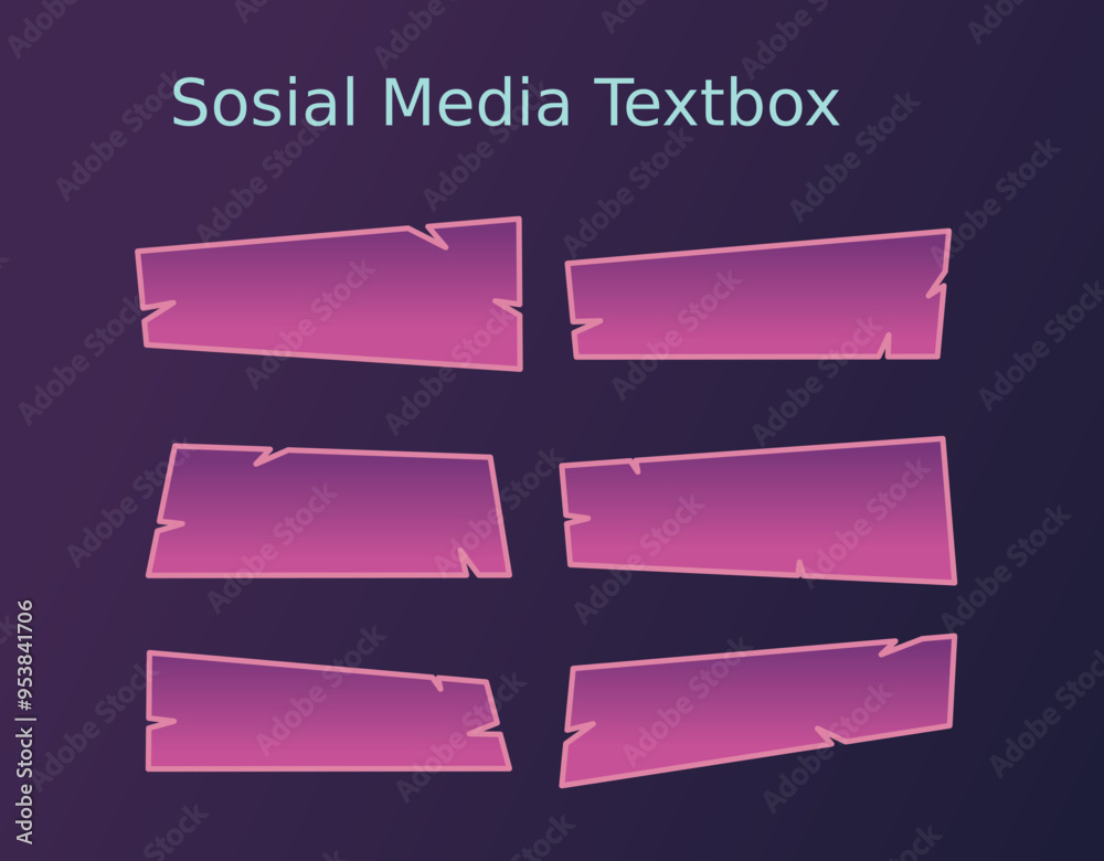 purple gaming text box. Perfect for Twitch overlays, Poster Design ...