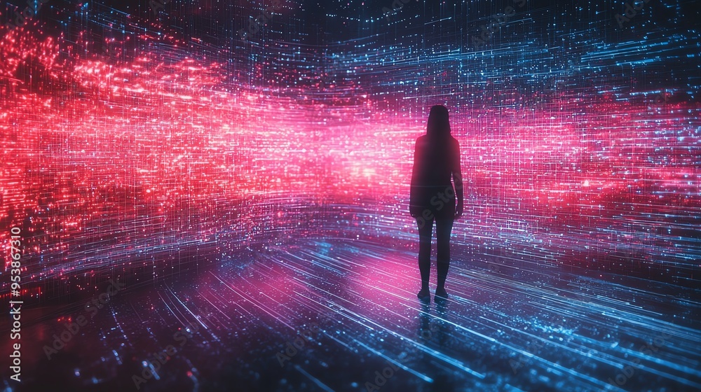 Holography with laser light, showcasing the creation of 3D images and ...