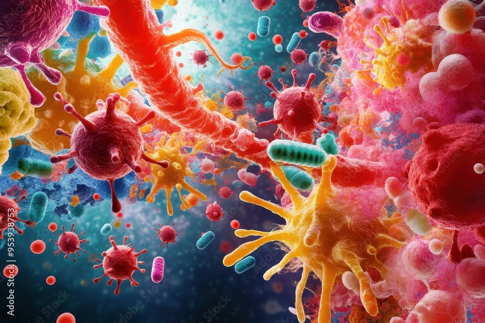 Evolution of Superbugs: Hyper-Realistic Illustration of Bacterial ...