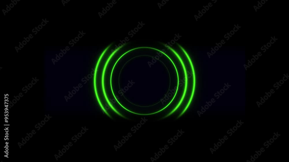 Abstract Neon bright lens flare colored on black background.Retro style ...