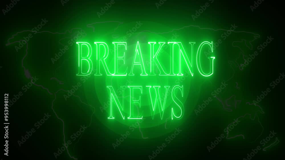 4K Broadcast Graphics Breaking News Broadcast TV Animation Graphic ...