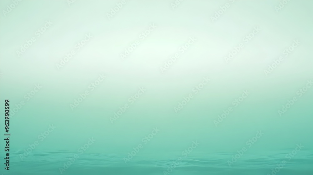 Minimalist and serene seafoam green gradient background with smooth ...