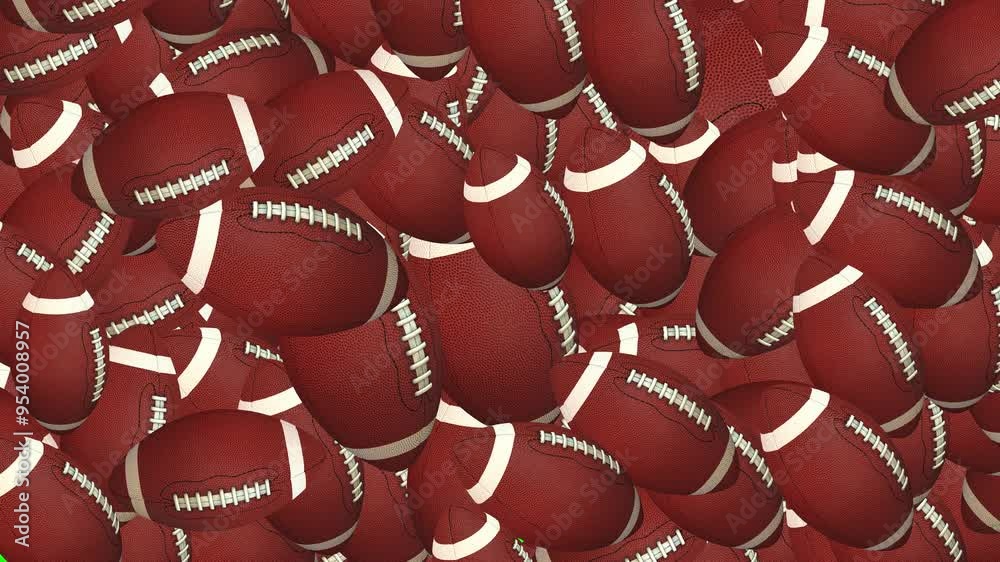 American Football, Ball Transition Animation. 4K, Alpha Channel. You ...