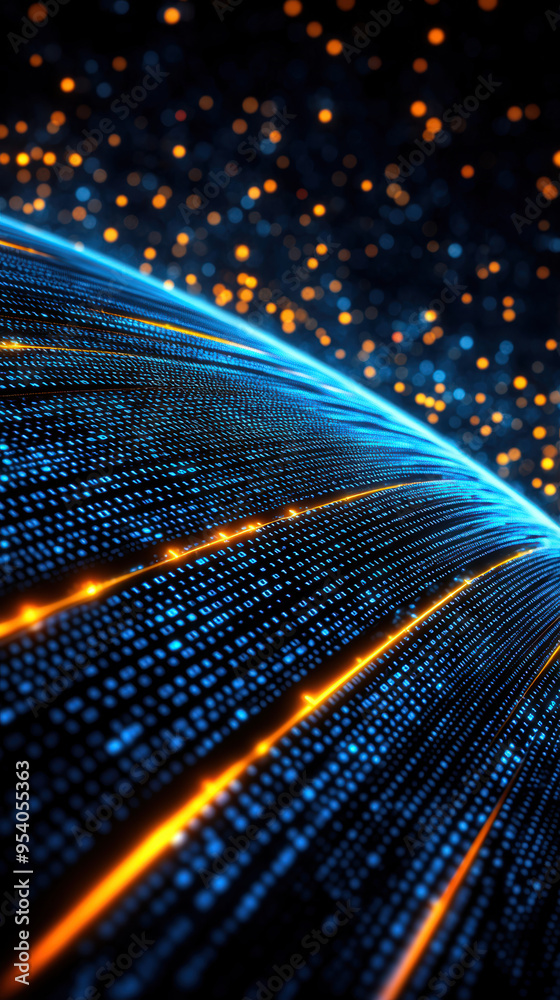 Digital data exchange through telecommunication satellites, visualizing ...