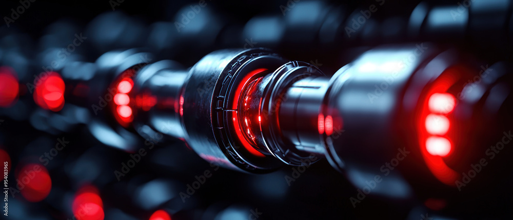 Control rods managing energy in a nuclear fission process, visualizing ...
