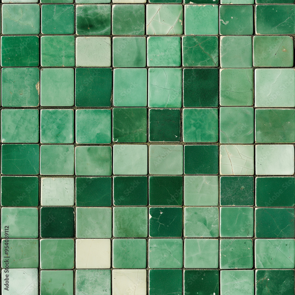 seamless green tiles texture Stock Illustration | Adobe Stock