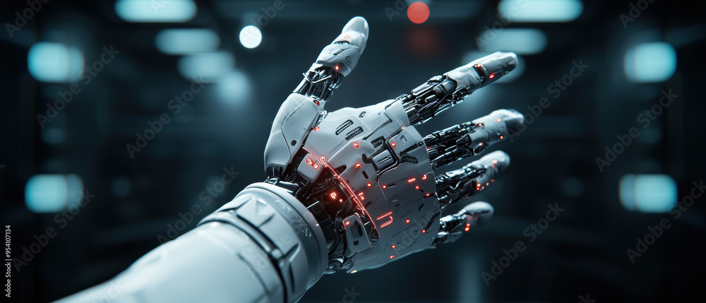 Cybernetic augmentation in cyborg technology, highlighting the ...