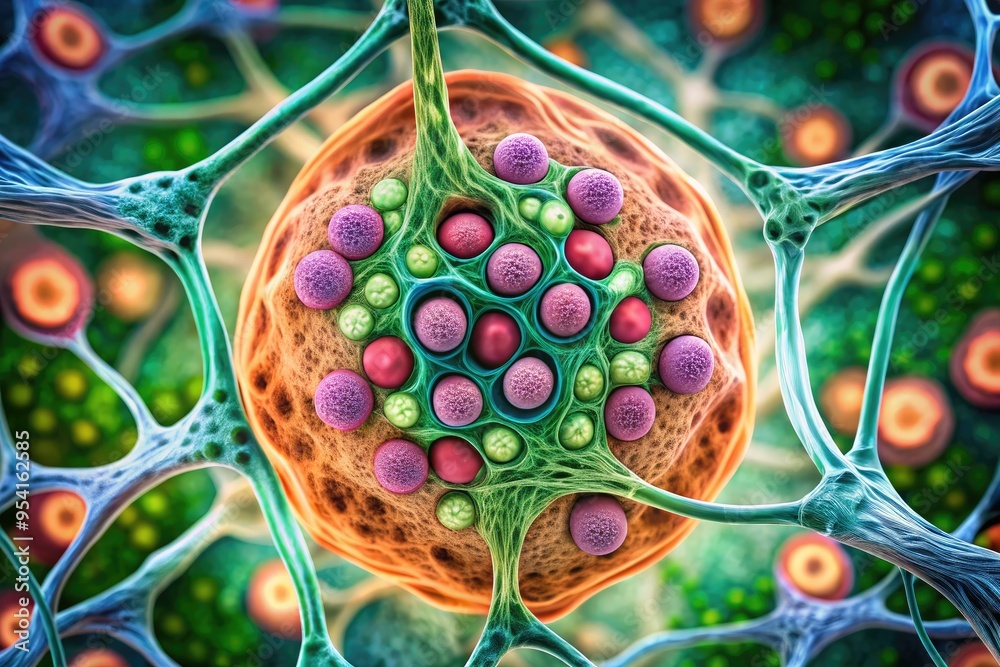 Microscopic Image Of A Lymph Node Showing Its Structure, Including ...