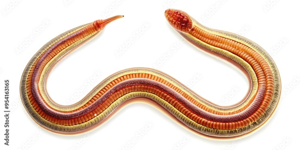 Microscopic view of Enterobius vermicularis, a parasitic nematode worm ...